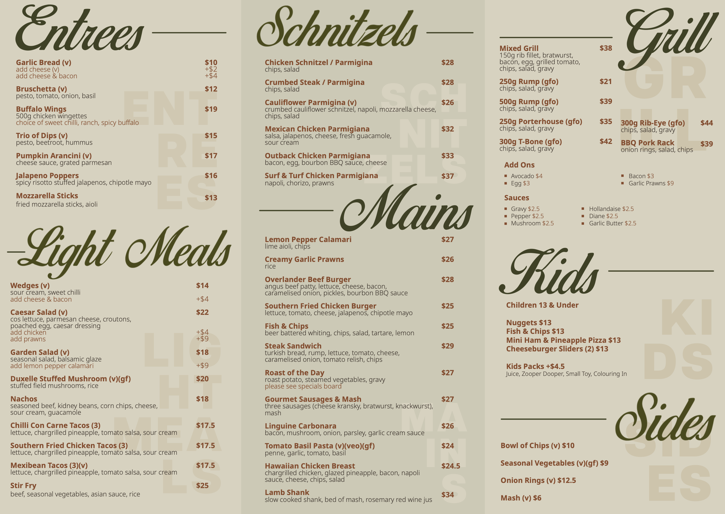 DINE & DRINK – Overlander Hotel